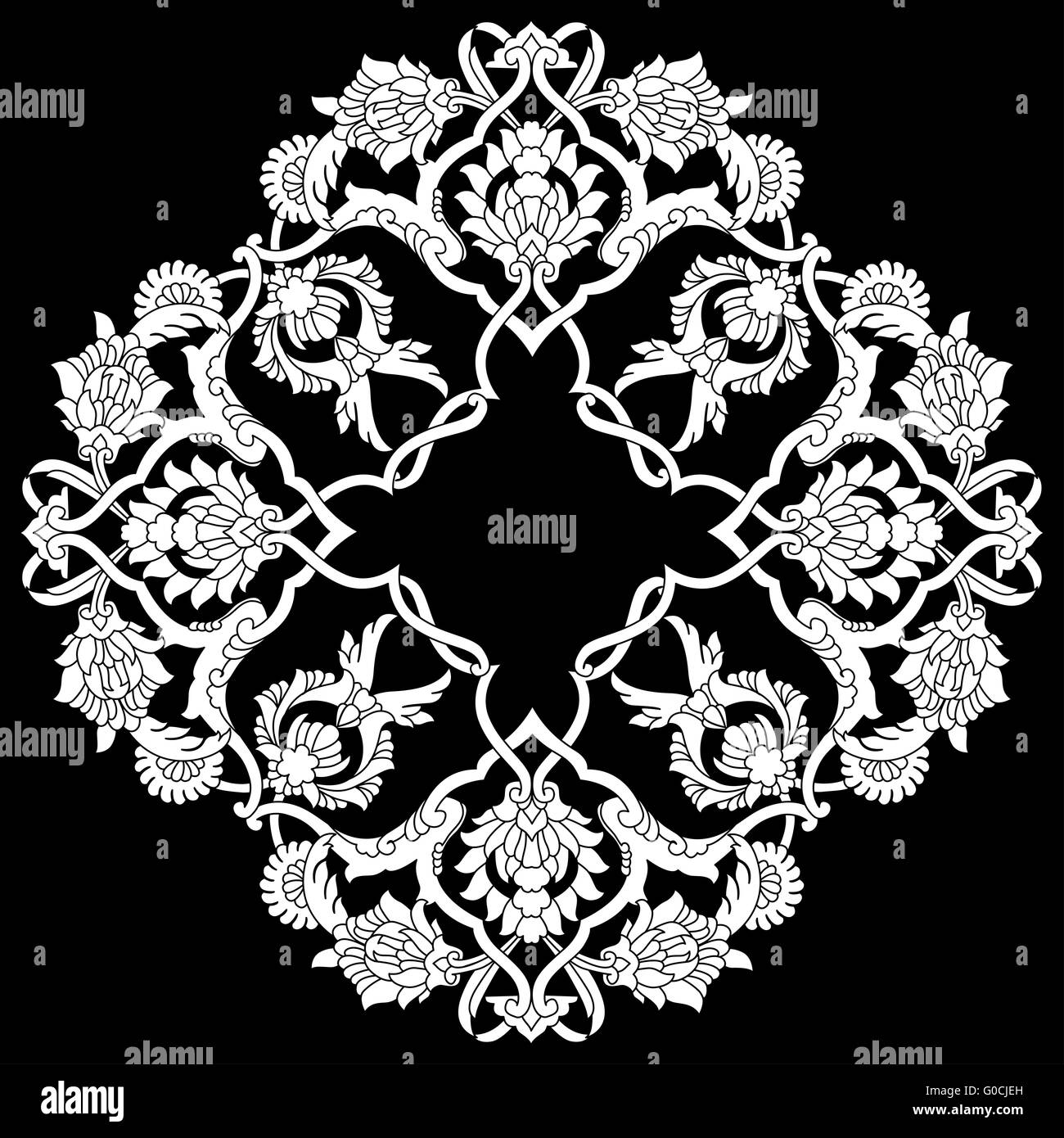 artistic ottoman pattern series fifty three version Stock Photo - Alamy