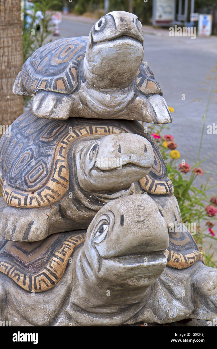 Turkey Turtle Statues Stock Photo - Alamy