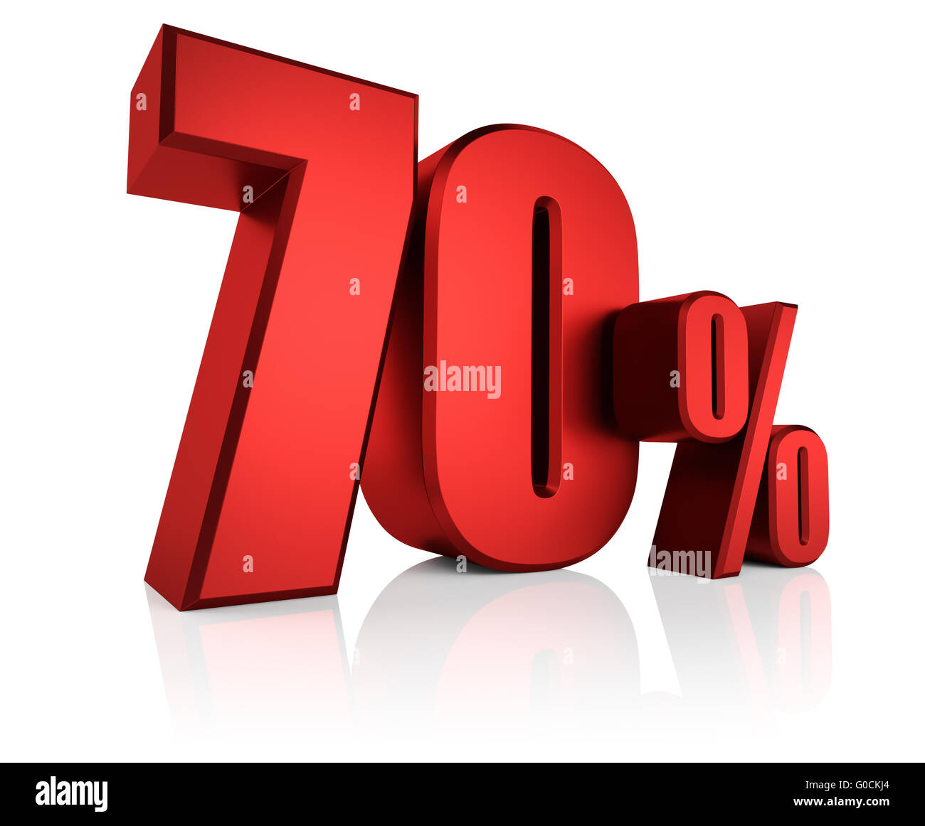 Red 70 Percent Stock Photo - Alamy