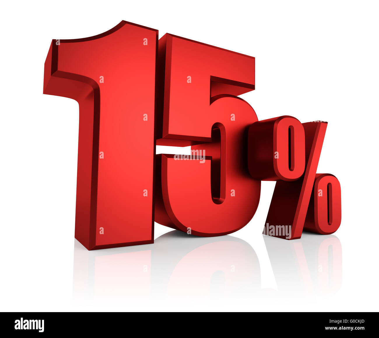 Red 15 Percent Stock Photo Alamy