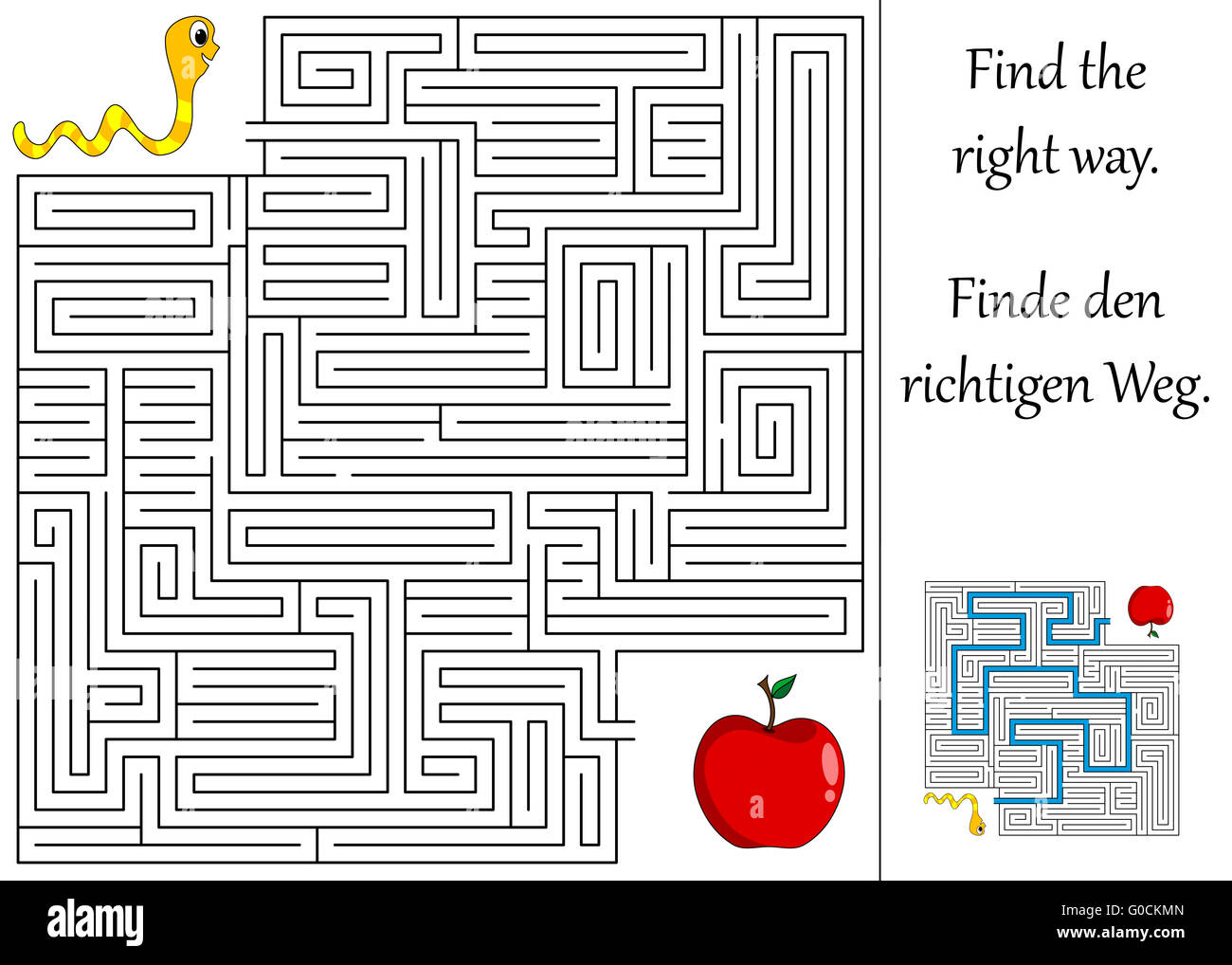 Labyrinth vorlage hi-res stock photography and images - Alamy