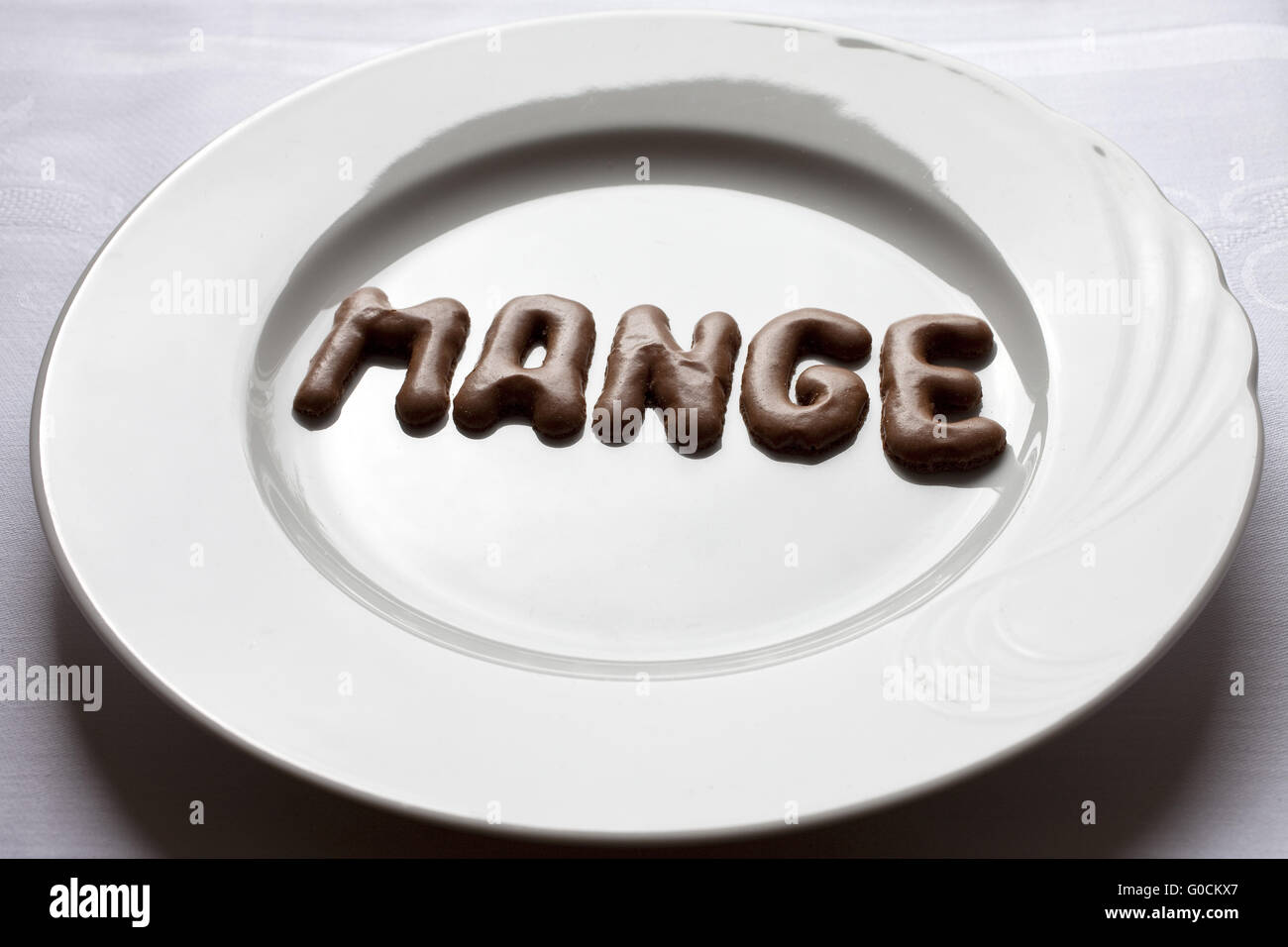 Alphabet biscuits hi-res stock photography and images - Alamy