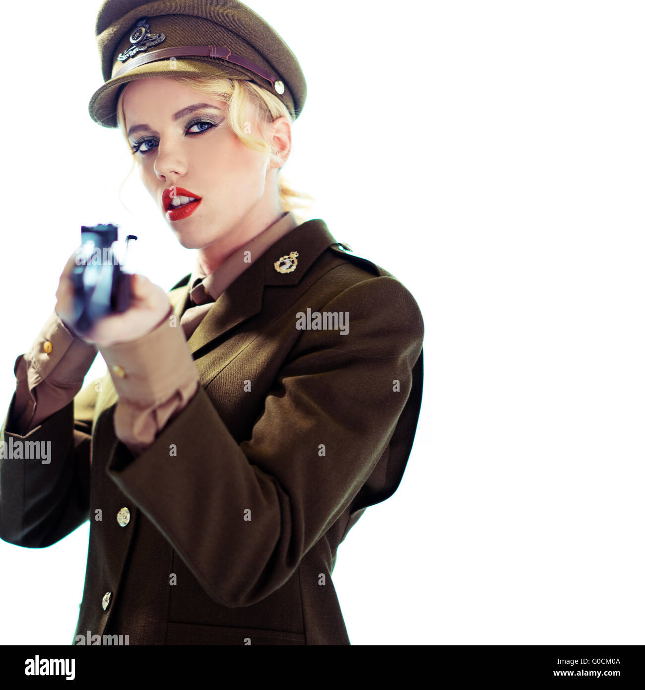 Uk female army officer hi-res stock photography and images - Alamy