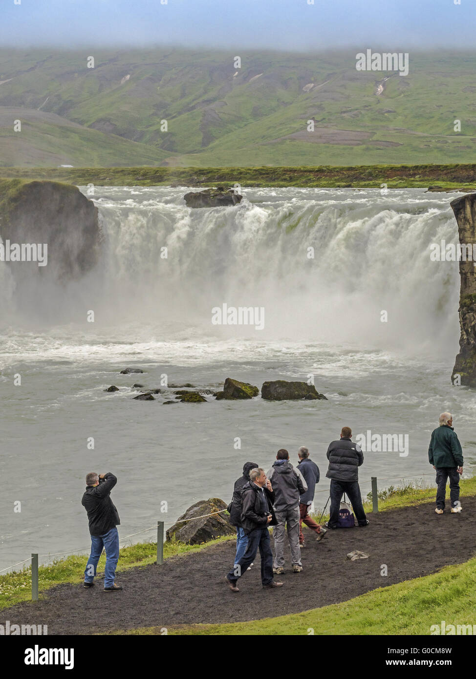 The Godafoss Waterfalls Akureyri Iceland Stock Photo - Alamy