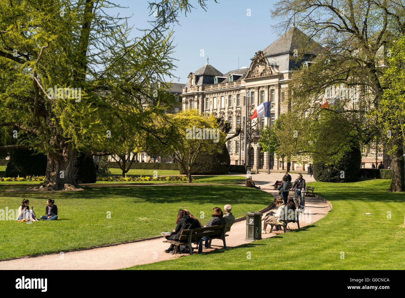 Prefecture de la Region Alsace building and Place de la République in ...