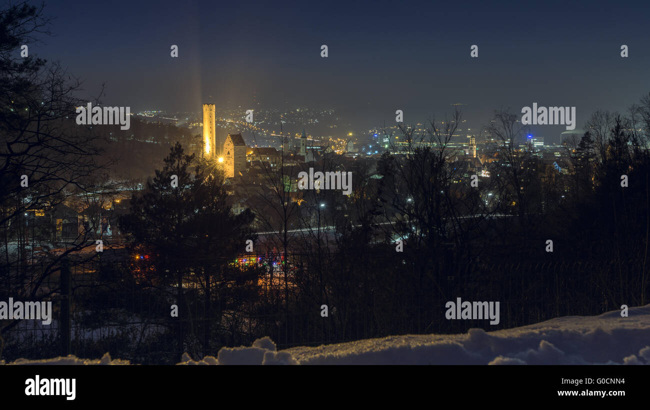 Ravensburg in the evening haze Stock Photo - Alamy
