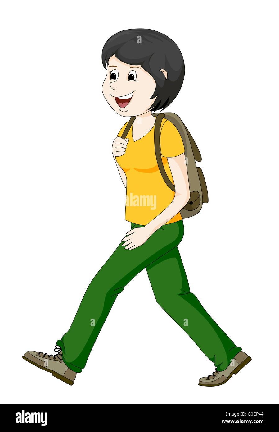 Wanderer drawing Cut Out Stock Images & Pictures - Alamy