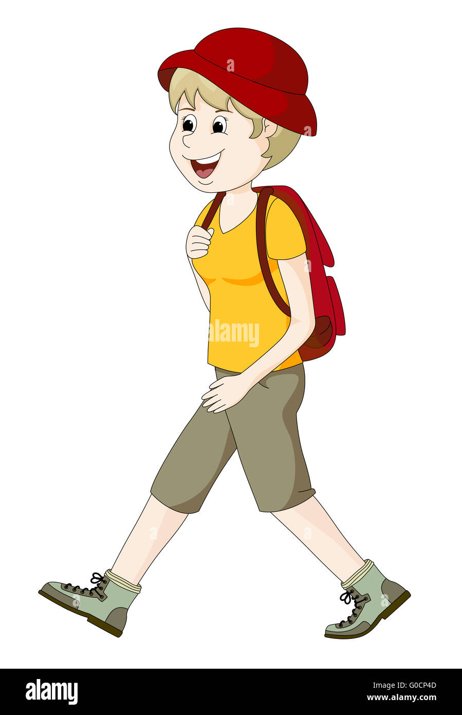 Summer hike woman Cut Out Stock Images & Pictures - Alamy