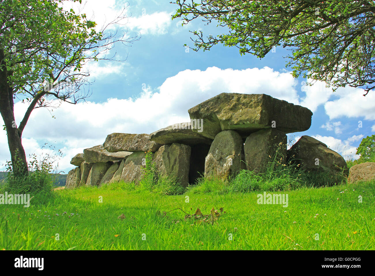 Megalithic grave in Brittany, France Stock Photo - Alamy