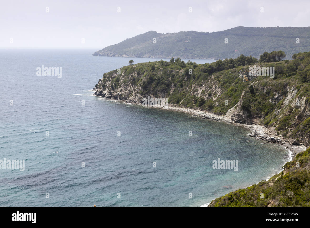Coastline near Lacona, island of Elba, Tuscany Stock Photo - Alamy