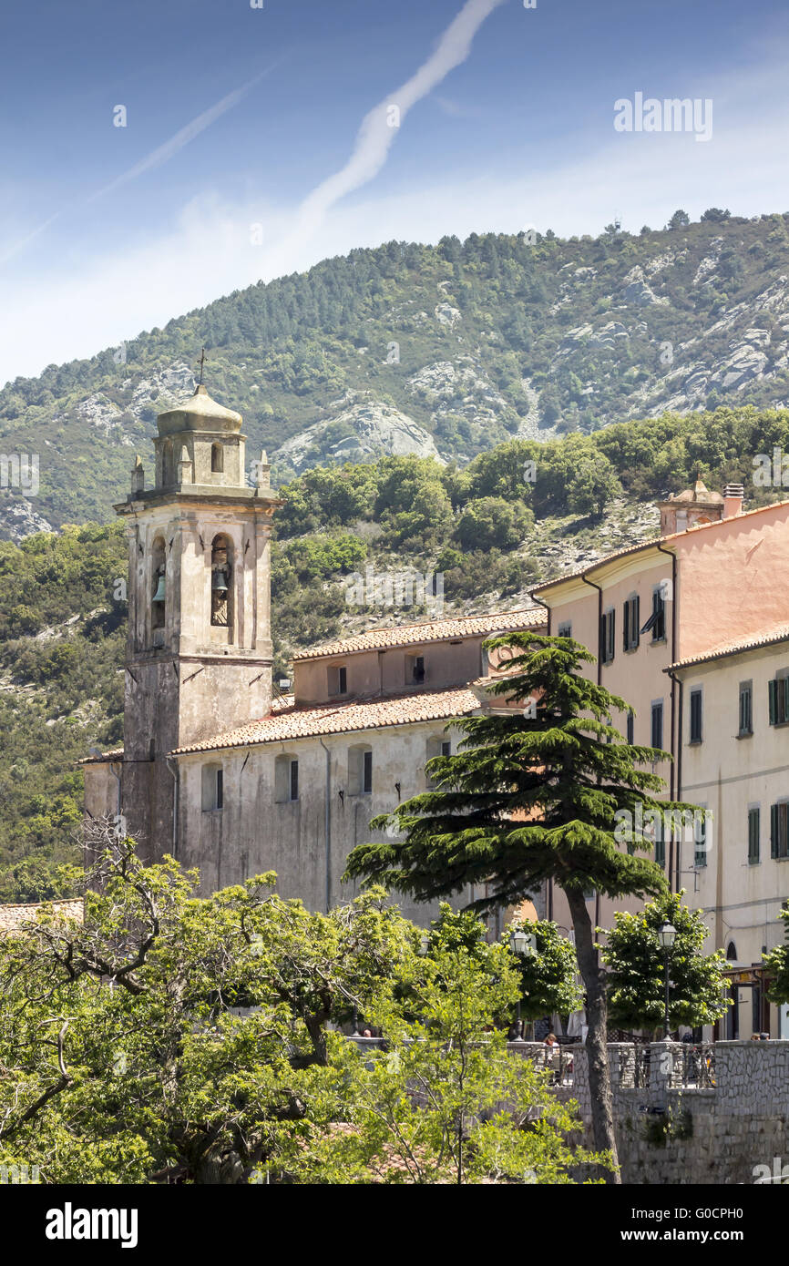 Church in Marciana, Island of Elba, Tuscany, Italy Stock Photo - Alamy