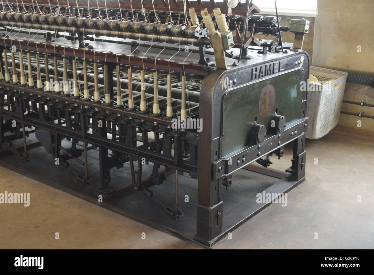 old spinnig machine Stock Photo - Alamy