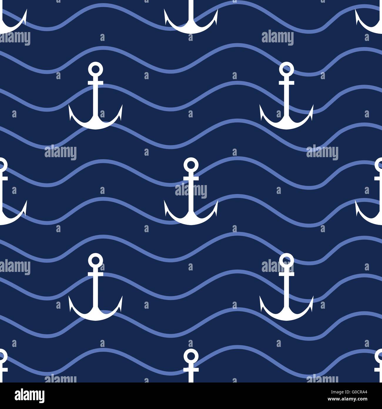 Vector anchor seamless pattern Stock Vector Image & Art - Alamy