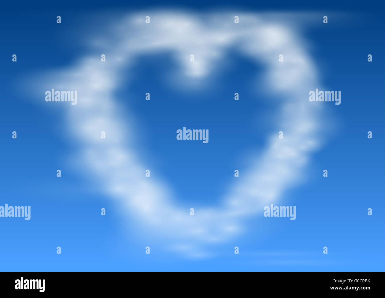 Heart Shaped Clouds Stock Photo - Alamy