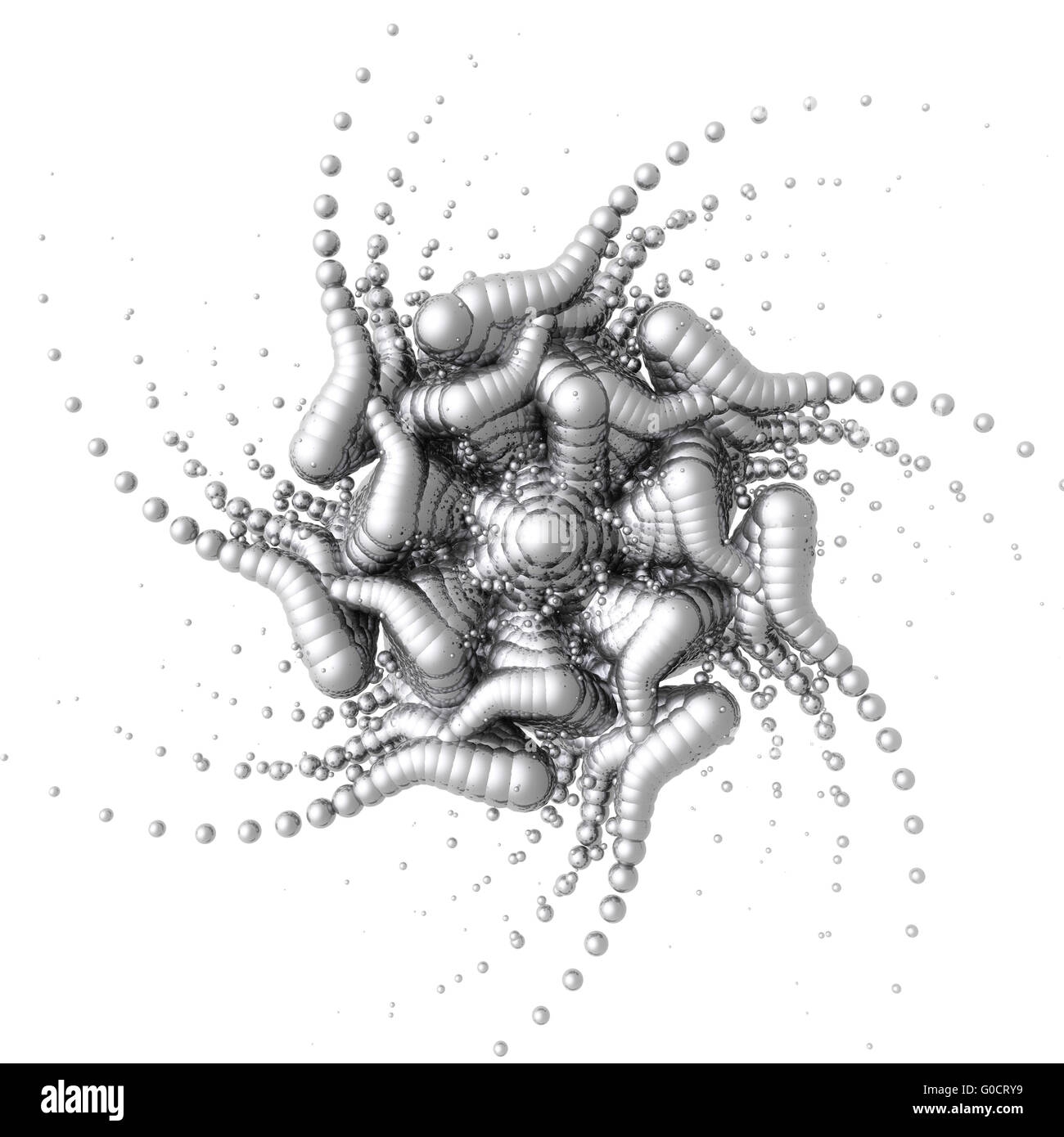 Digital Illustration of a fractal Structure Stock Photo - Alamy