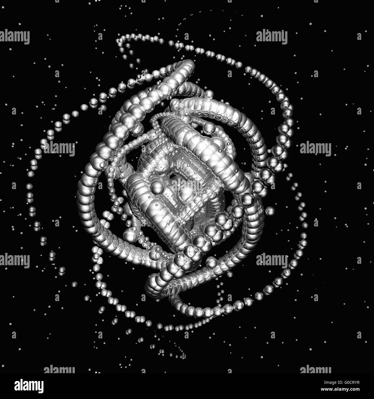 Digital Illustration of a fractal Structure Stock Photo - Alamy