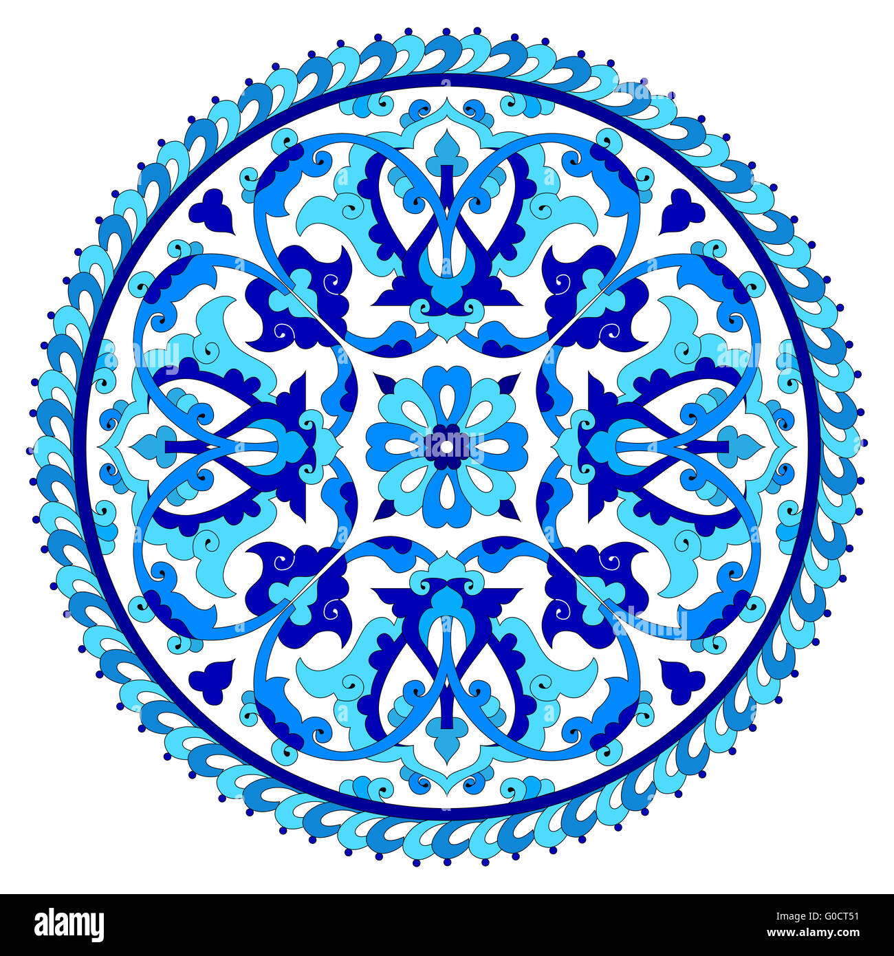 artistic ottoman pattern series seventy eight one version Stock Photo ...