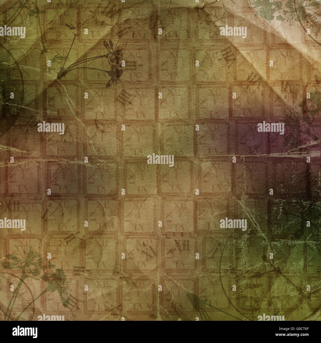 Grunge ancient used paper in scrapbooking style Stock Photo - Alamy