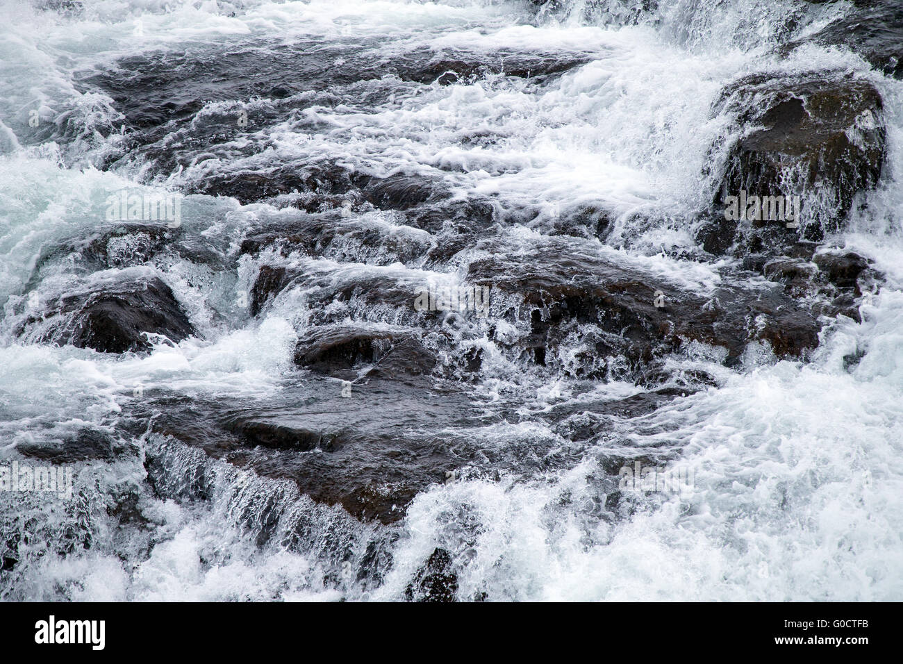 The Golden waterfall Stock Photo - Alamy
