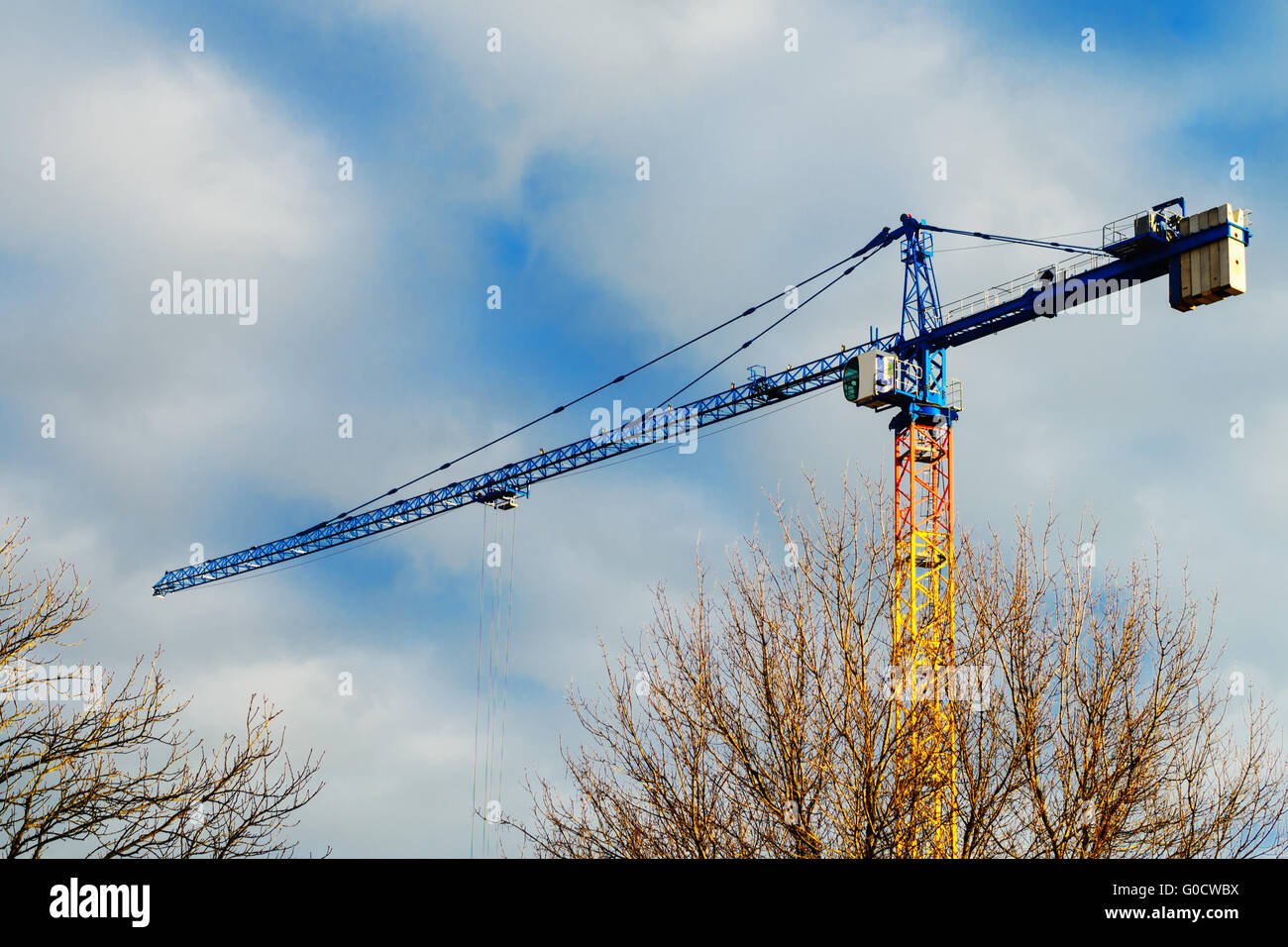 Construction tower crane top hi-res stock photography and images - Alamy