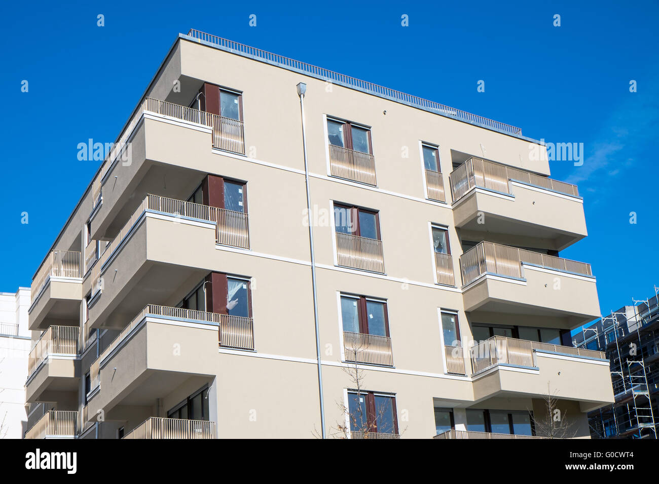 A new house with apartments seen in Berlin, German Stock Photo - Alamy