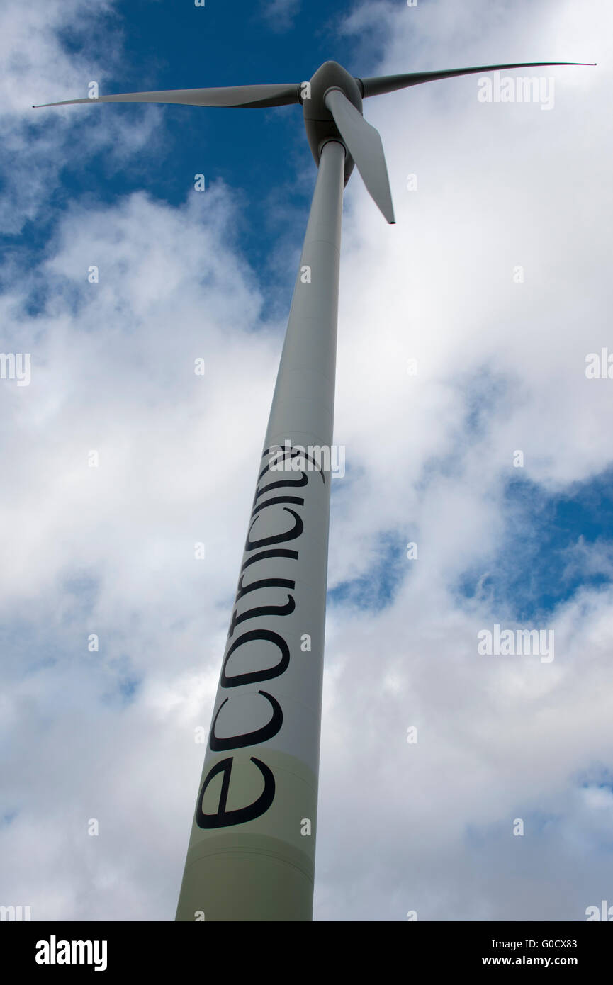 Very wide shot of wind turbine Stock Photo - Alamy