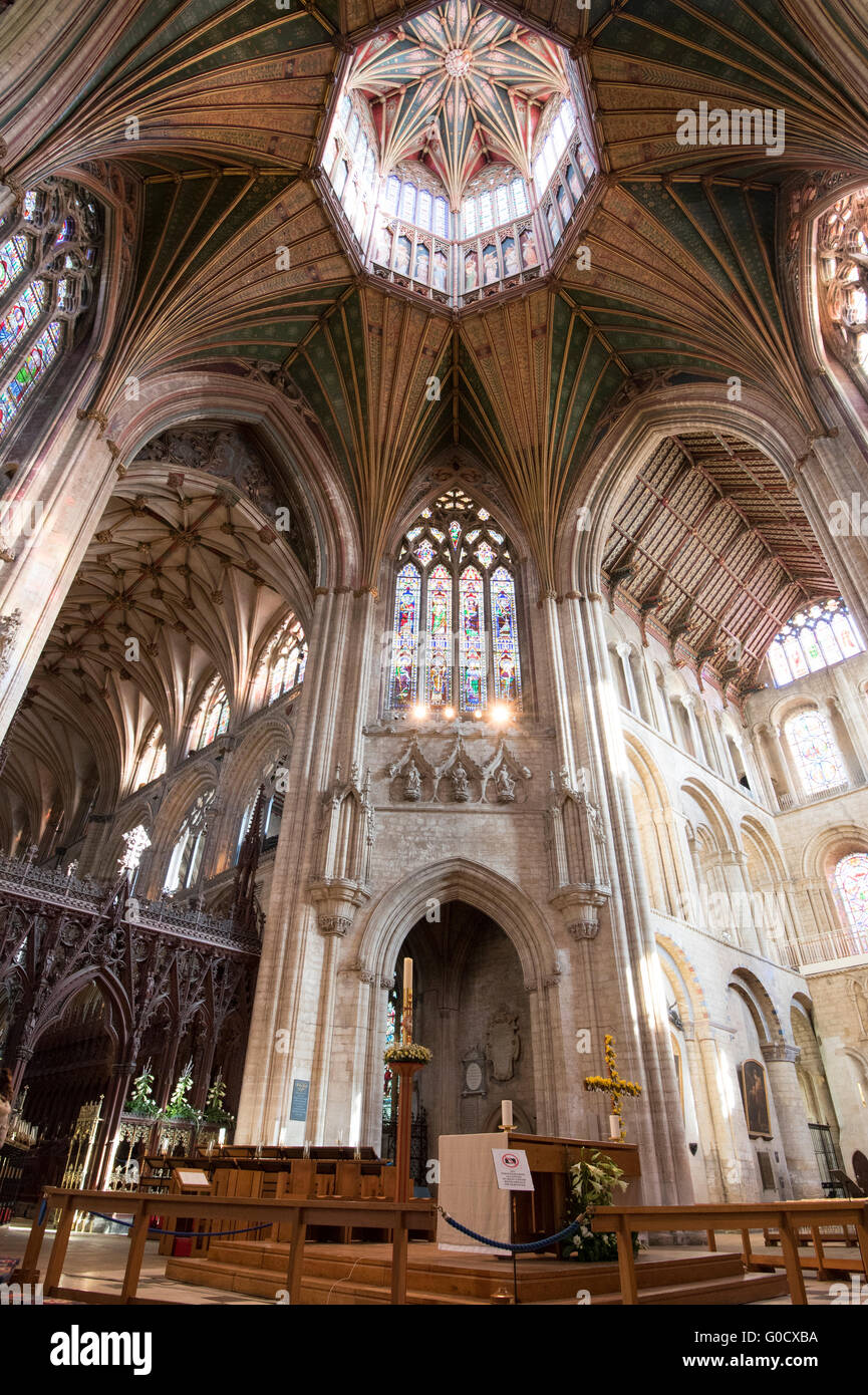Ely Cathedral interior Stock Photo - Alamy