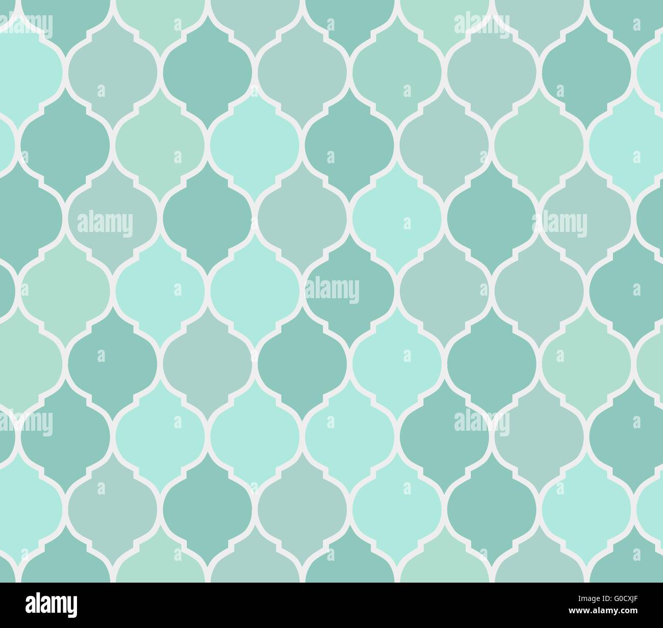 Seamless pattern turquoise tiles, vector Stock Vector Image & Art - Alamy