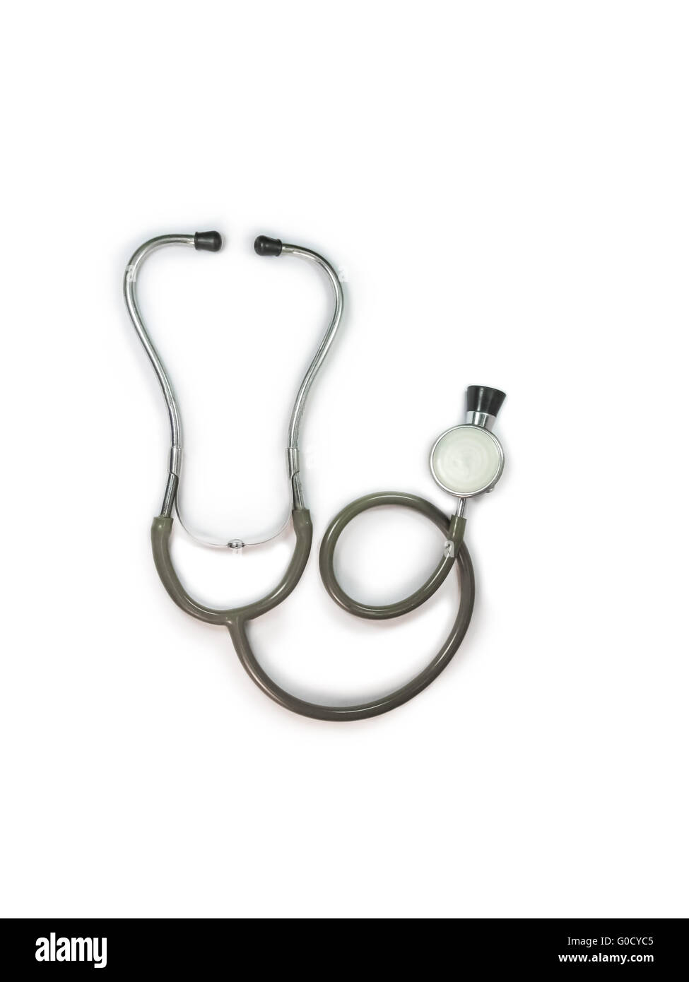 Stethoscope full,complete isolated on white Stock Photo - Alamy