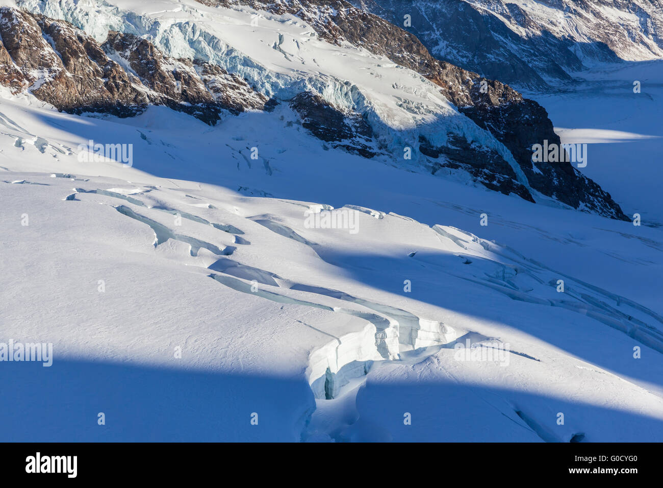 Crevasse switzerland hi-res stock photography and images - Alamy