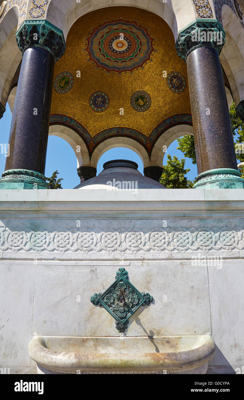 The marble arches of German Fountain, Istanbul Stock Photo - Alamy