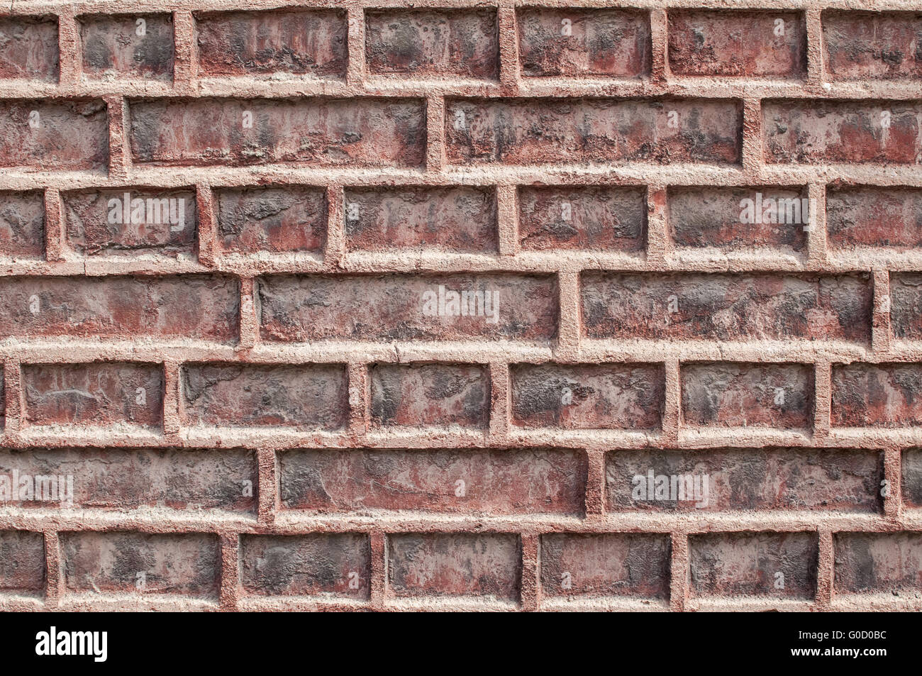 Old retro decorative house brick wall closeup Stock Photo - Alamy