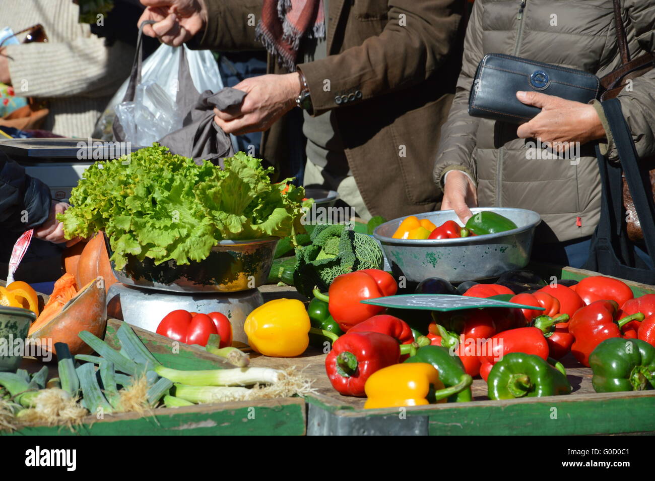 Leek market hi-res stock photography and images - Alamy