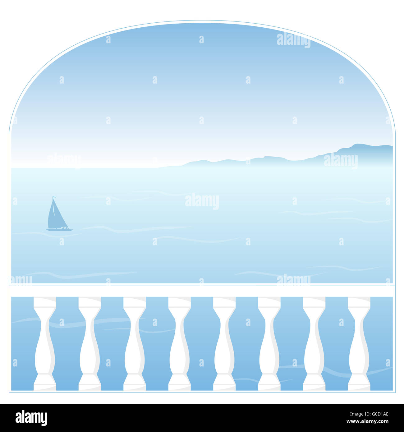 Small boat on ocean Cut Out Stock Images & Pictures - Alamy