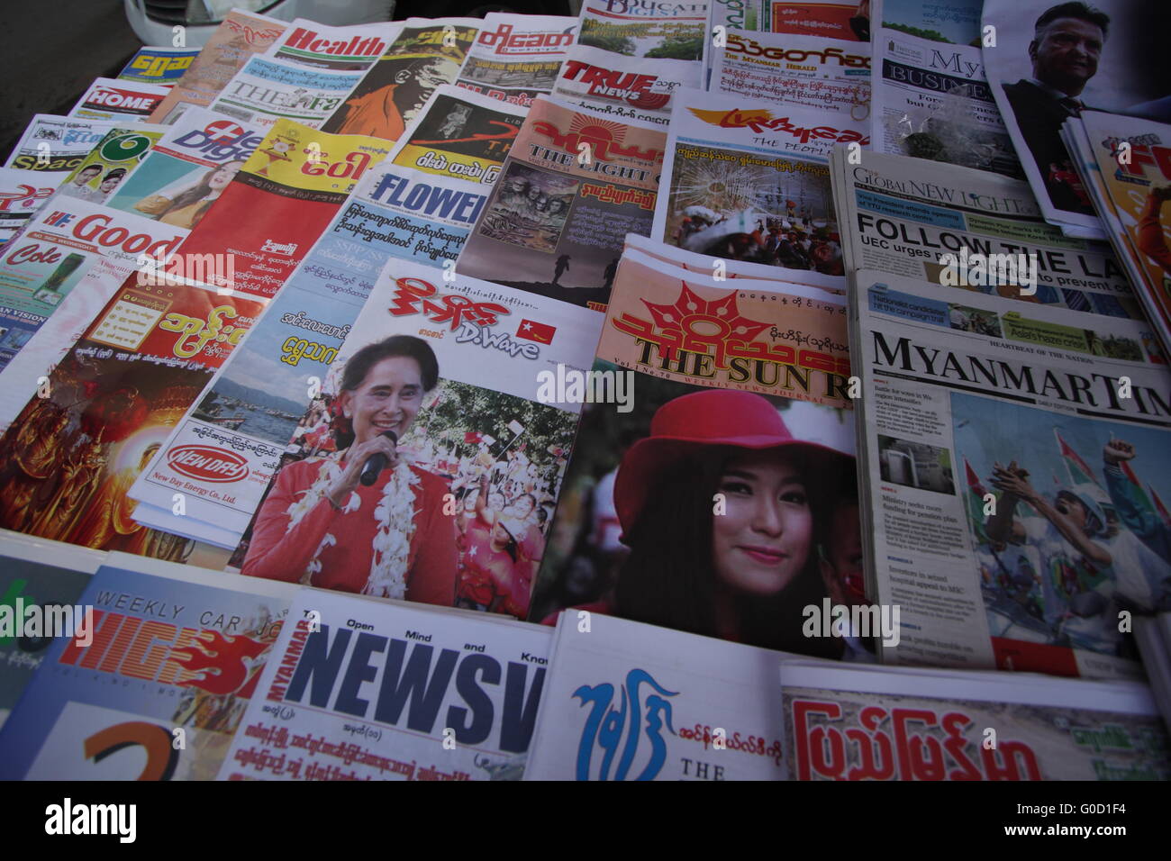 English newspaper asia hi-res stock photography and images - Alamy