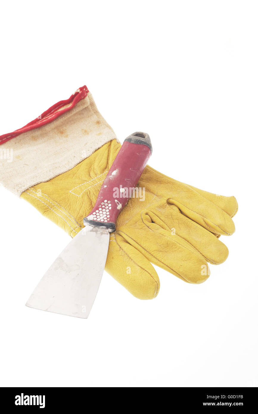 Set hand tools home Cut Out Stock Images & Pictures - Alamy