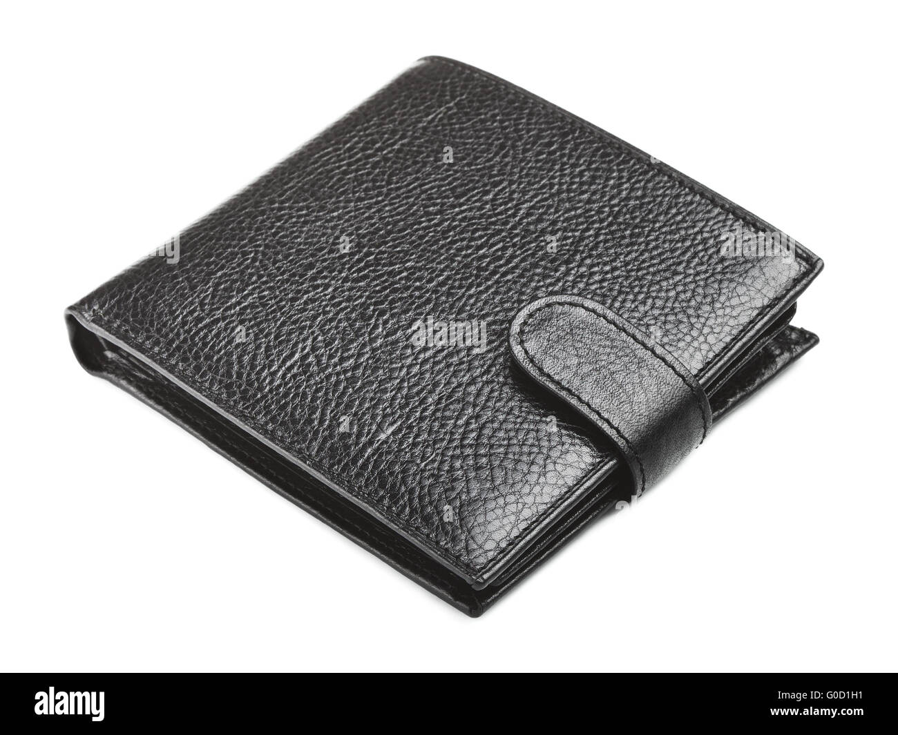 Black Leather Wallet Stock Photo - Alamy