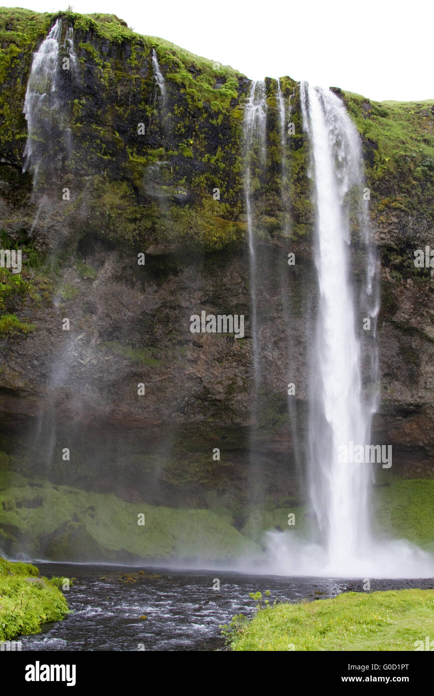 Waterfall on Iceland Stock Photo - Alamy