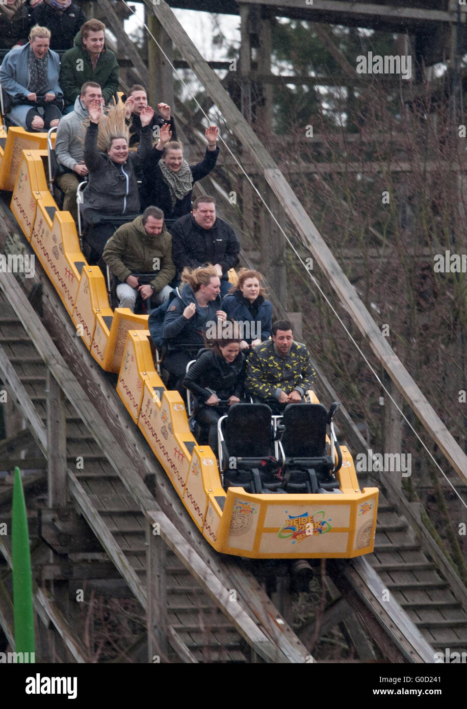 15th anniversary of roller coaster Colossos at Heide Park Resort with ...