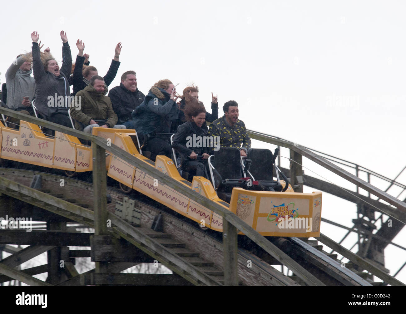 15th anniversary of roller coaster Colossos at Heide Park Resort with ...