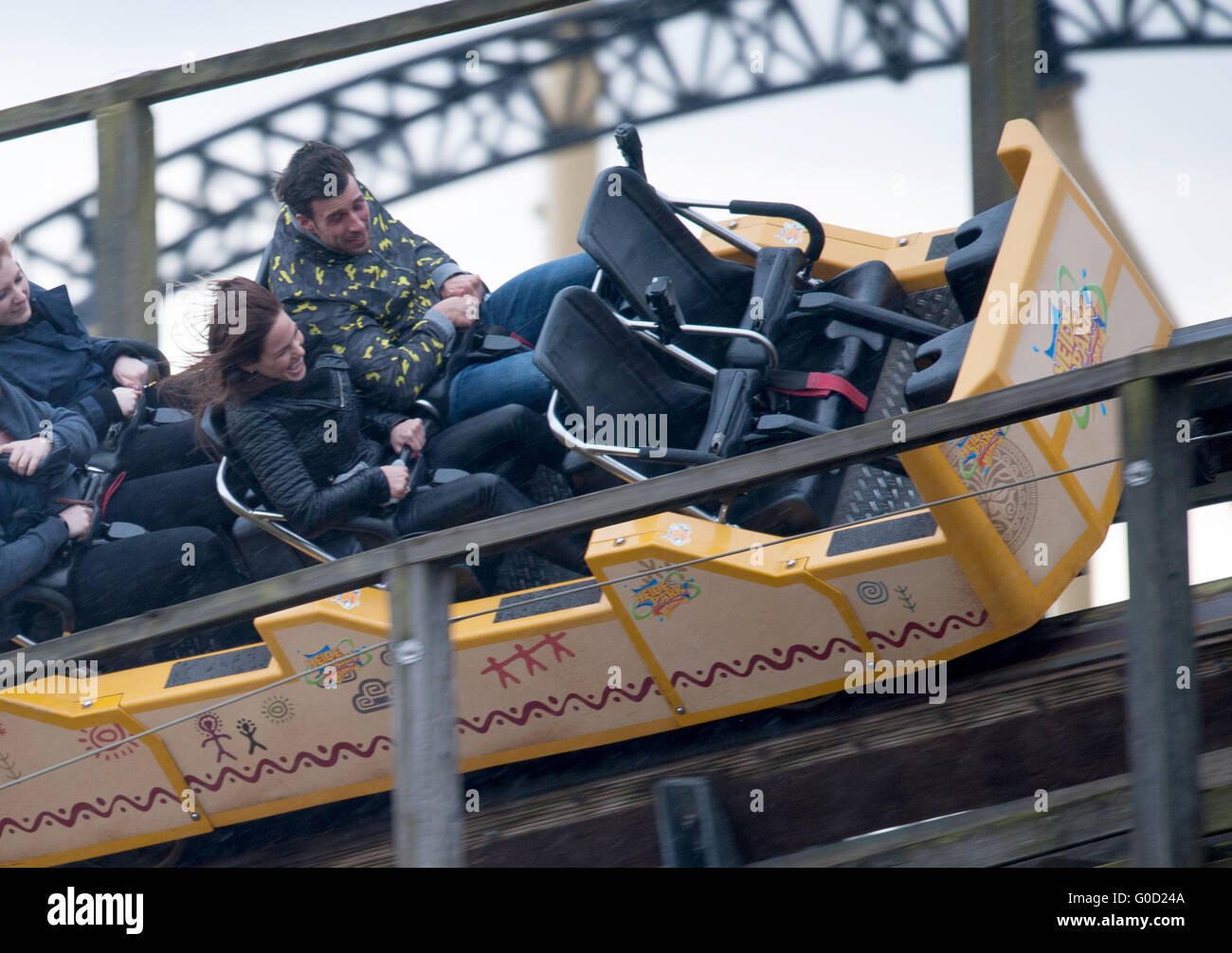 15th anniversary of roller coaster Colossos at Heide Park Resort with ...