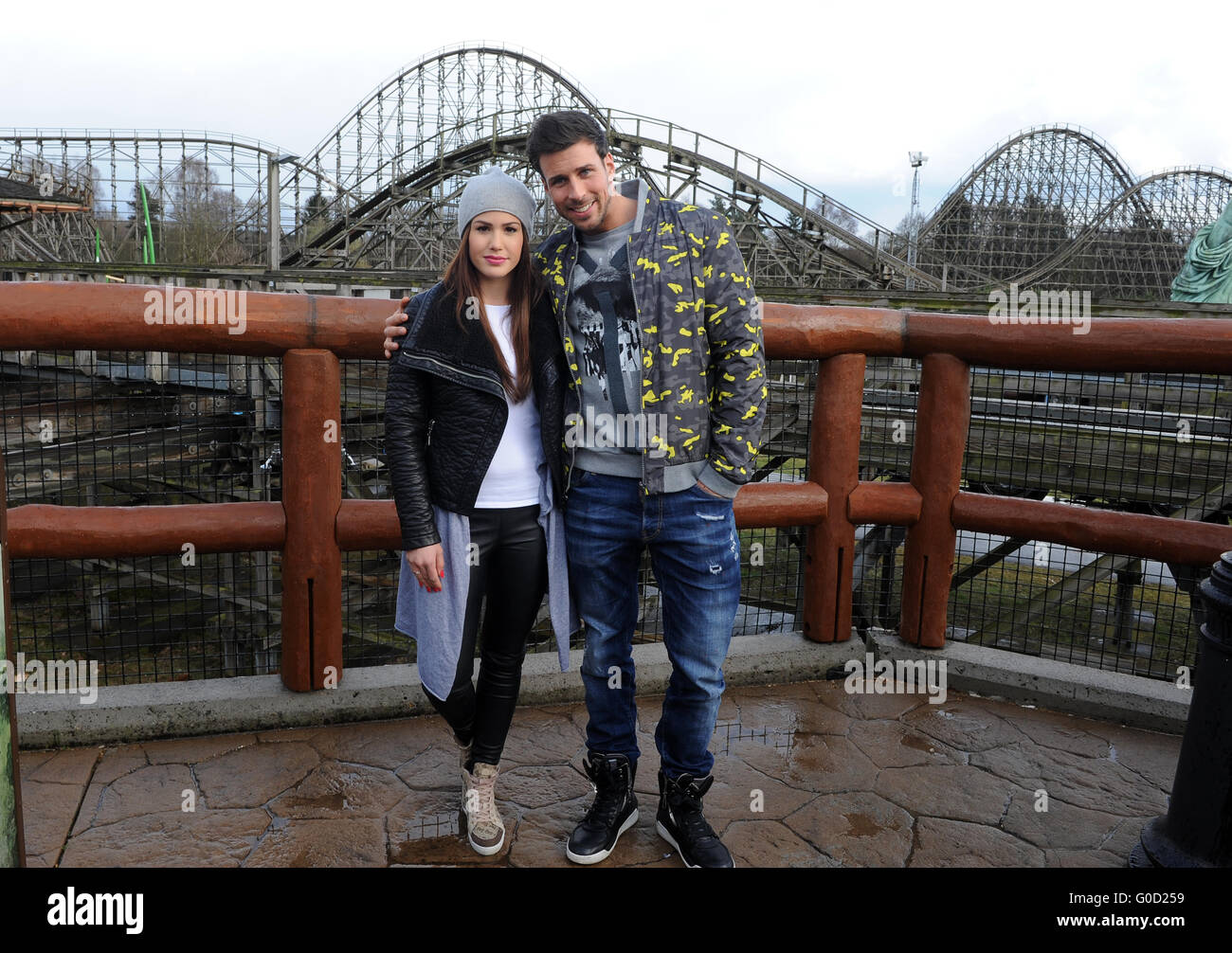 15th anniversary of roller coaster Colossos at Heide Park Resort with ...