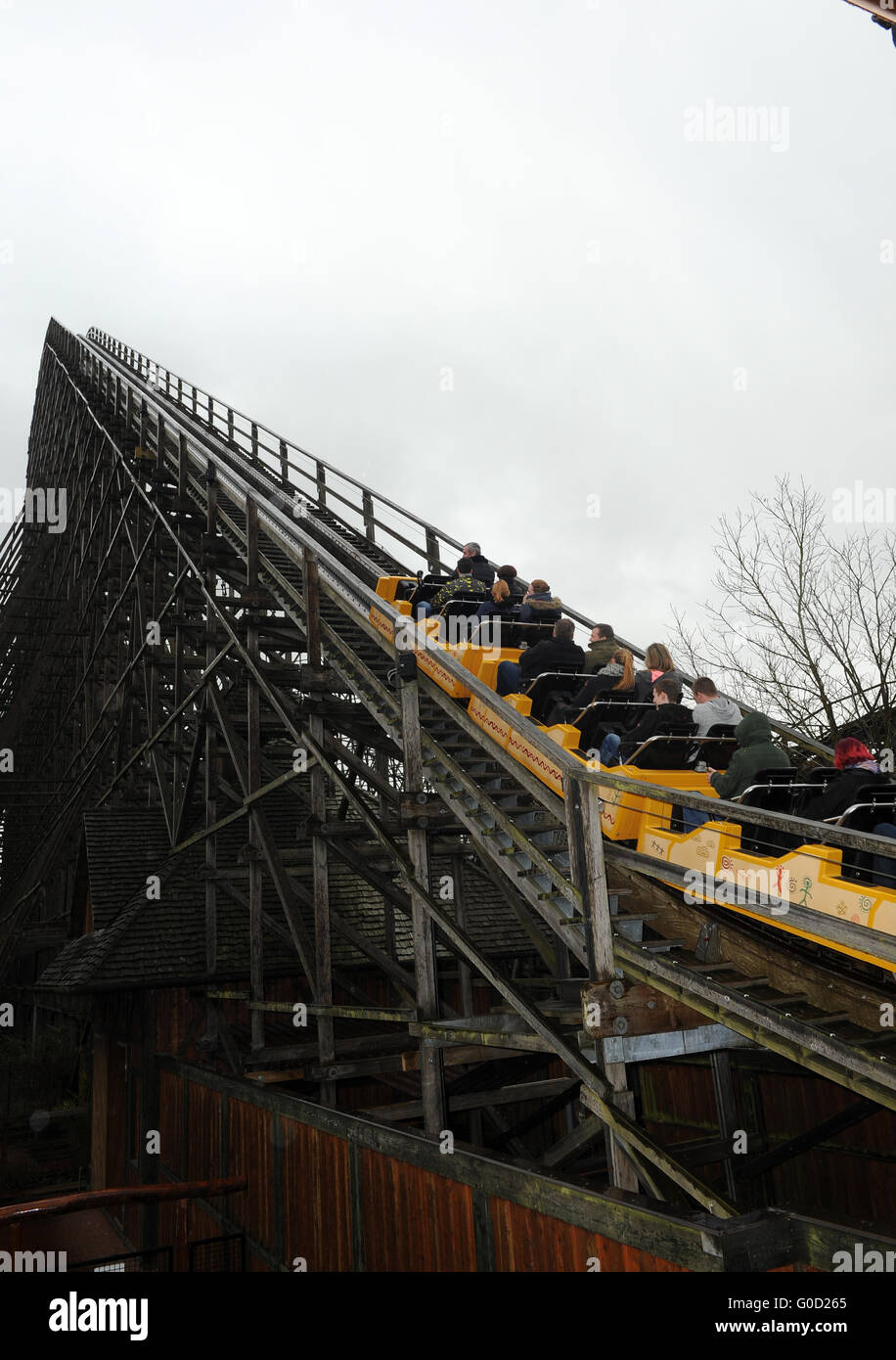 15th anniversary of roller coaster Colossos at Heide Park Resort with ...