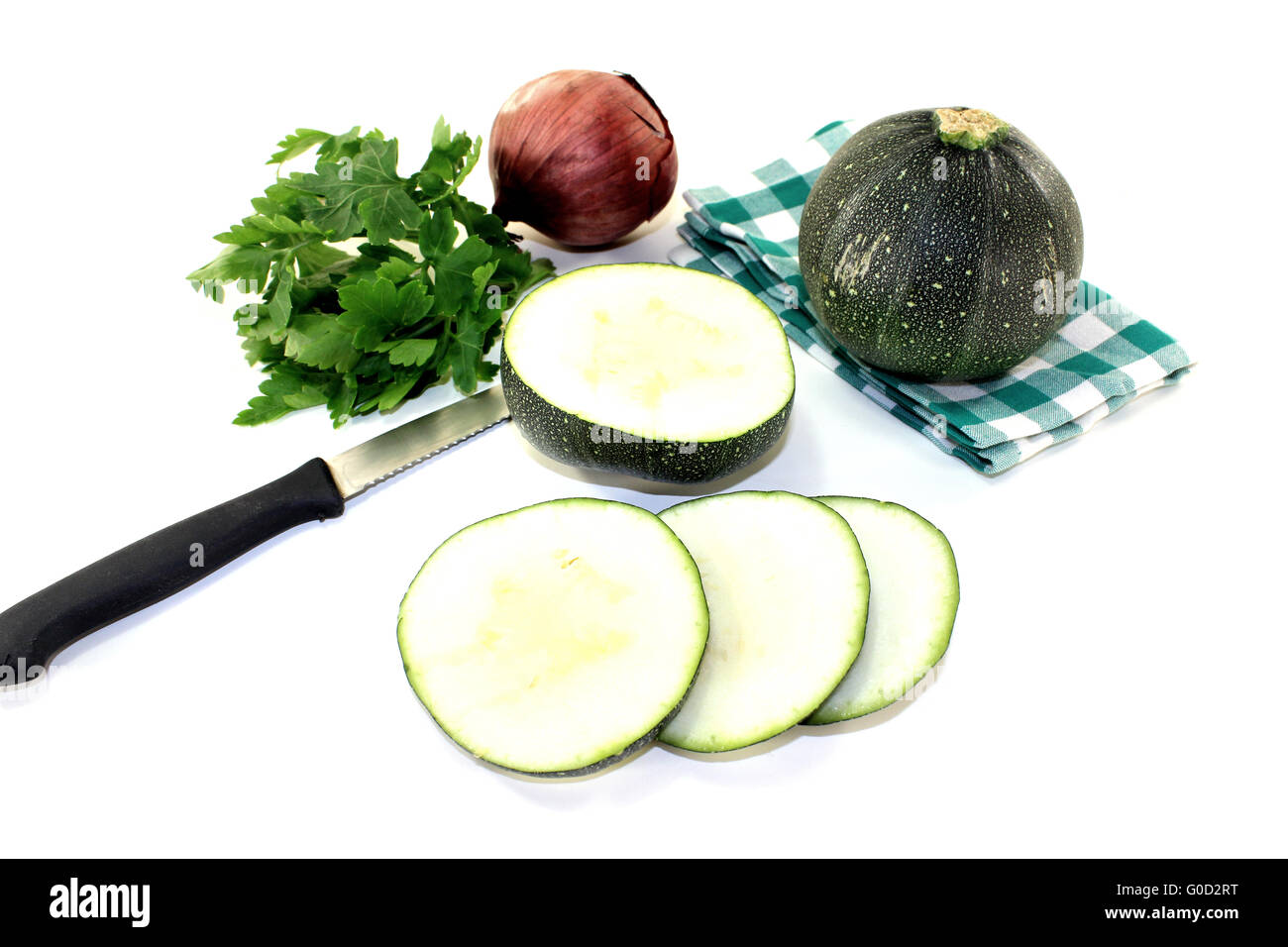 rotund raw zucchini Stock Photo - Alamy