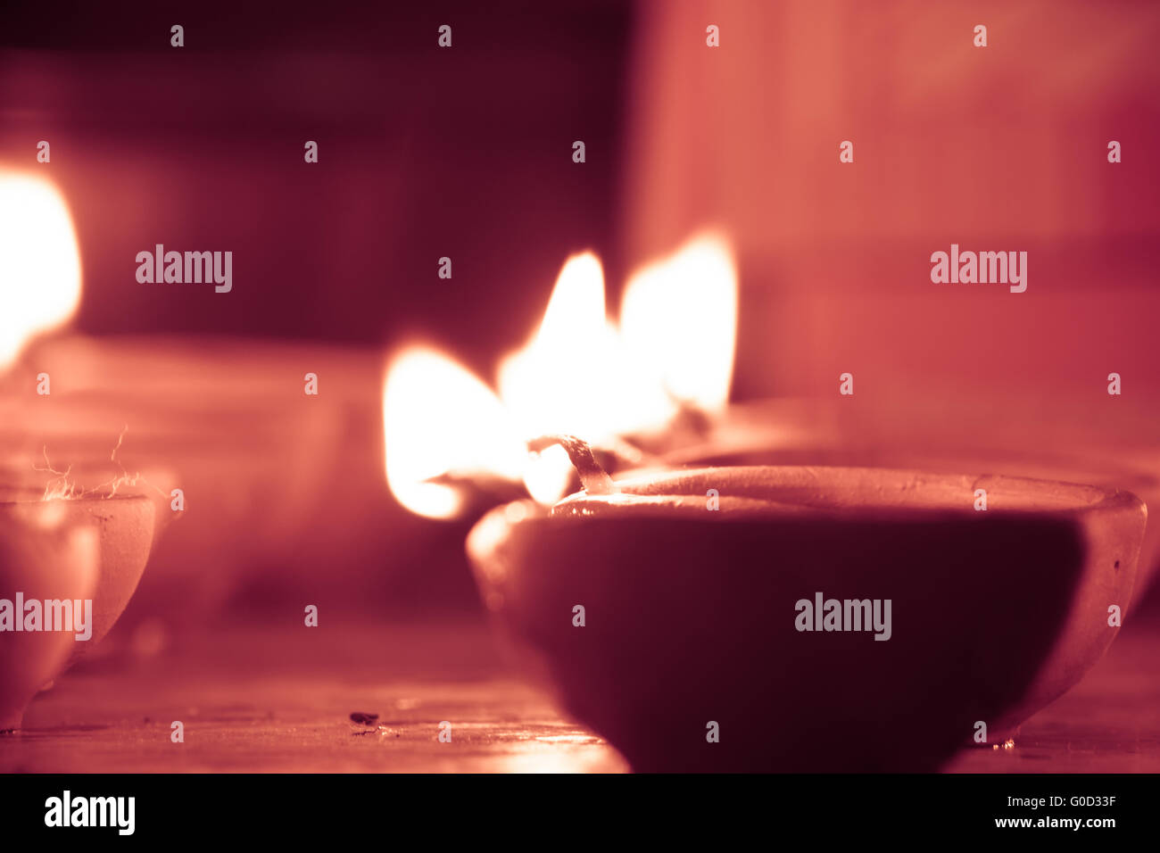 oil lamp lit brighten, retro look Stock Photo - Alamy