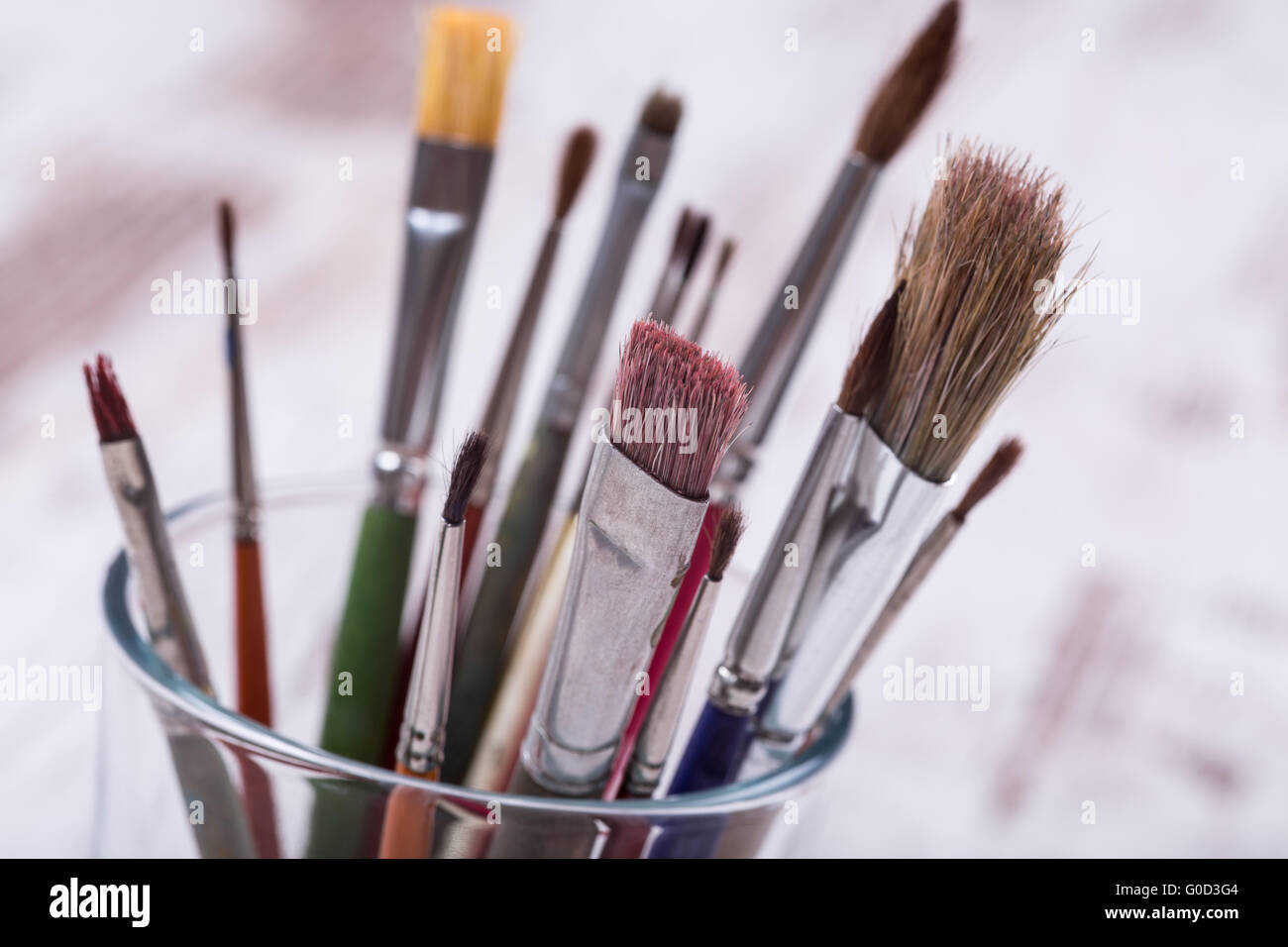 Different paint brushes Stock Photo - Alamy