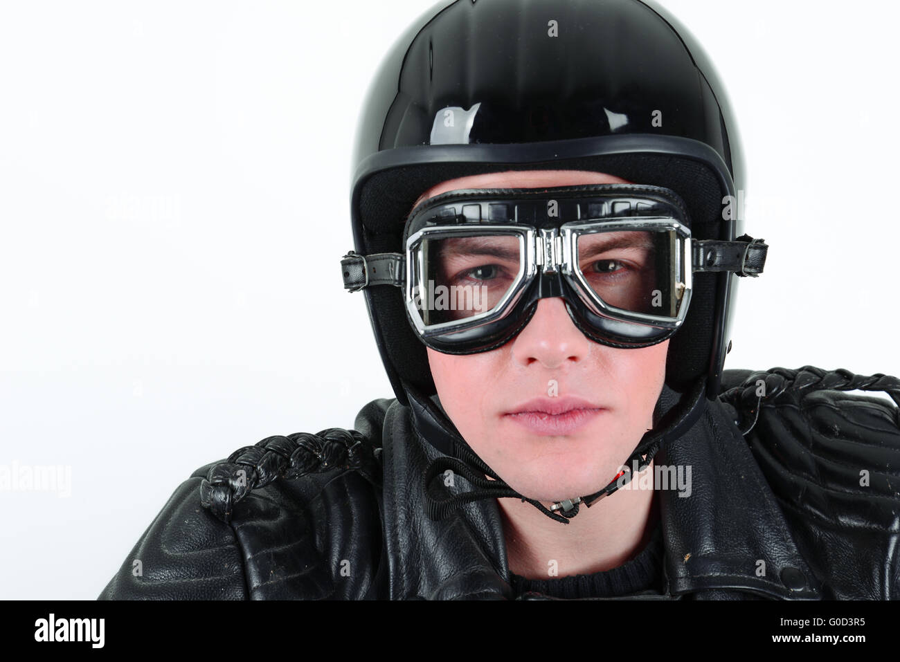 Happy motorcyclist hi-res stock photography and images - Alamy