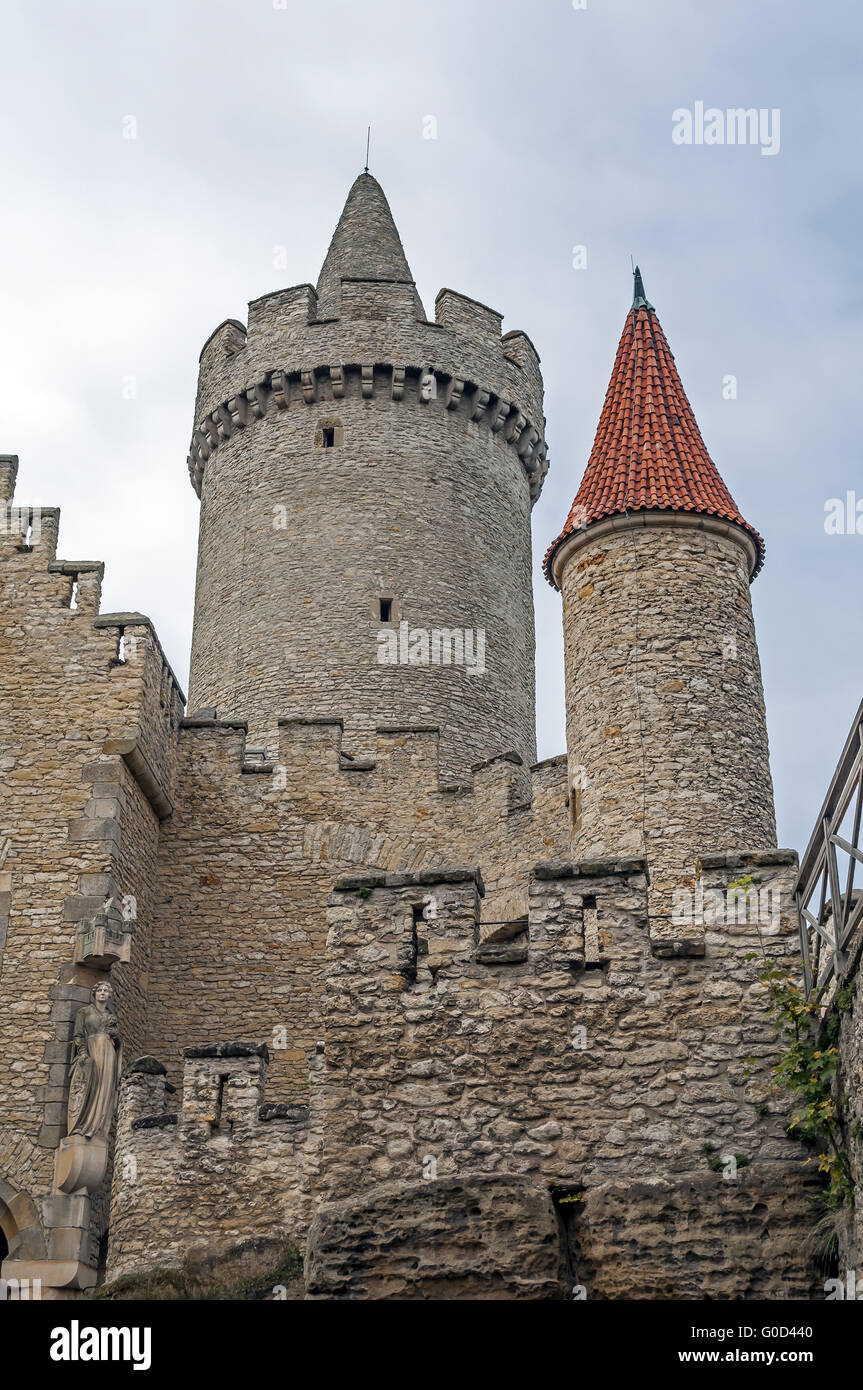 Medieval castle tower Stock Photo - Alamy