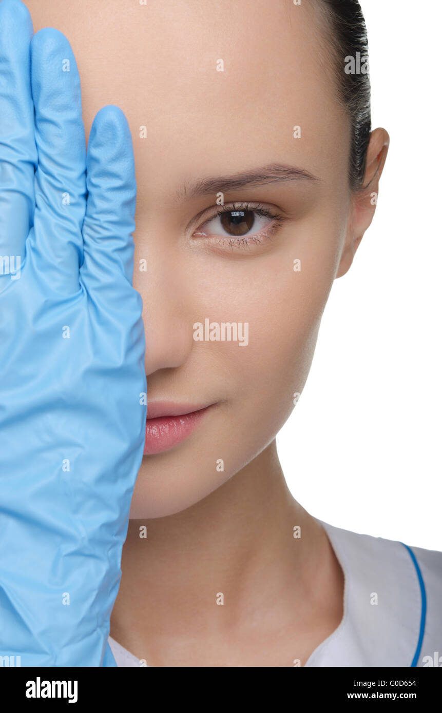 Partially covered face hi-res stock photography and images - Alamy
