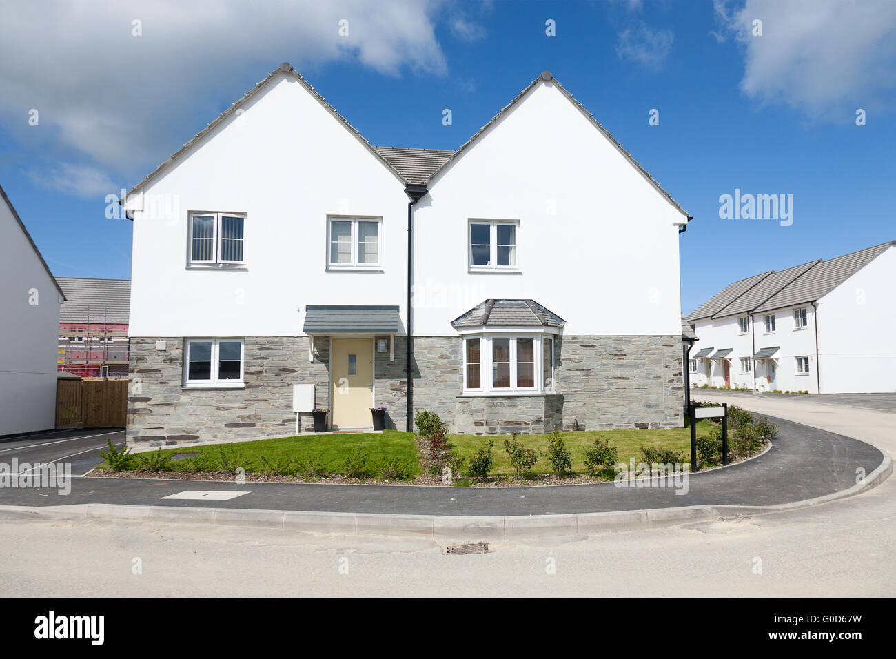 Modern English House Stock Photo - Alamy